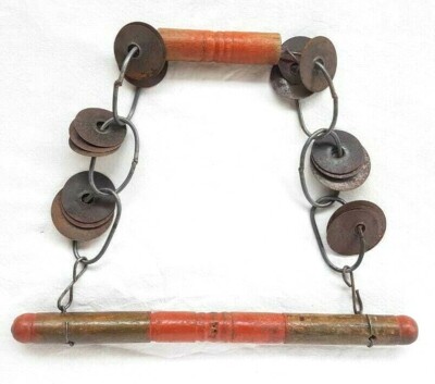 1930's Old Vintage Antique Wooden & Iron Rare Hand Playing Musical ...
