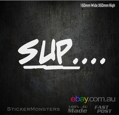 SUP STAND UP PADDLE BOARD Sticker160mmW Car, Van, Top Quality Decals ...