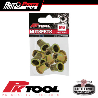 PK Tool Nutserts 10pc M6 Alloy Steel Suits Nutsert Rivet Tools PT90820 ...