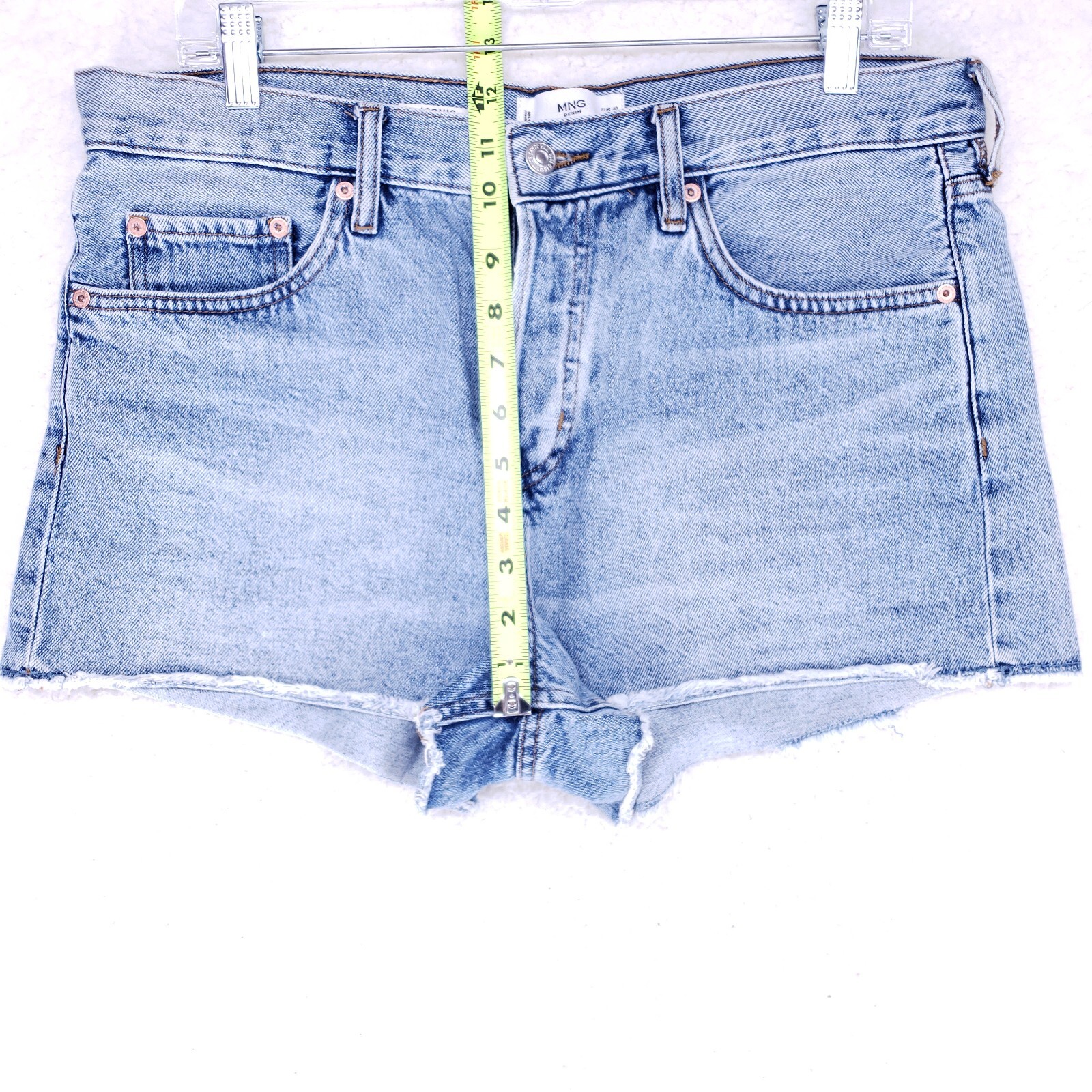 MNG Iconic Button Fly Cheeky Jean Shorts Womens Size … - Gem