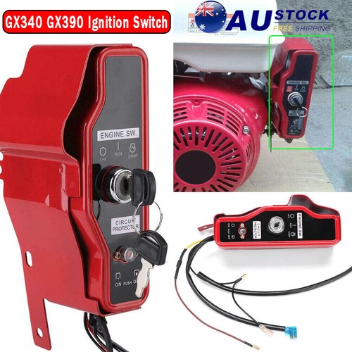 Ignition Switch Key Panel Electric Start for Honda GX340 11HP GX390 ...