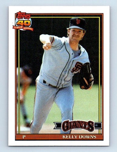 1991 Topps Kelly Downs San Francisco Giants #733 | eBay