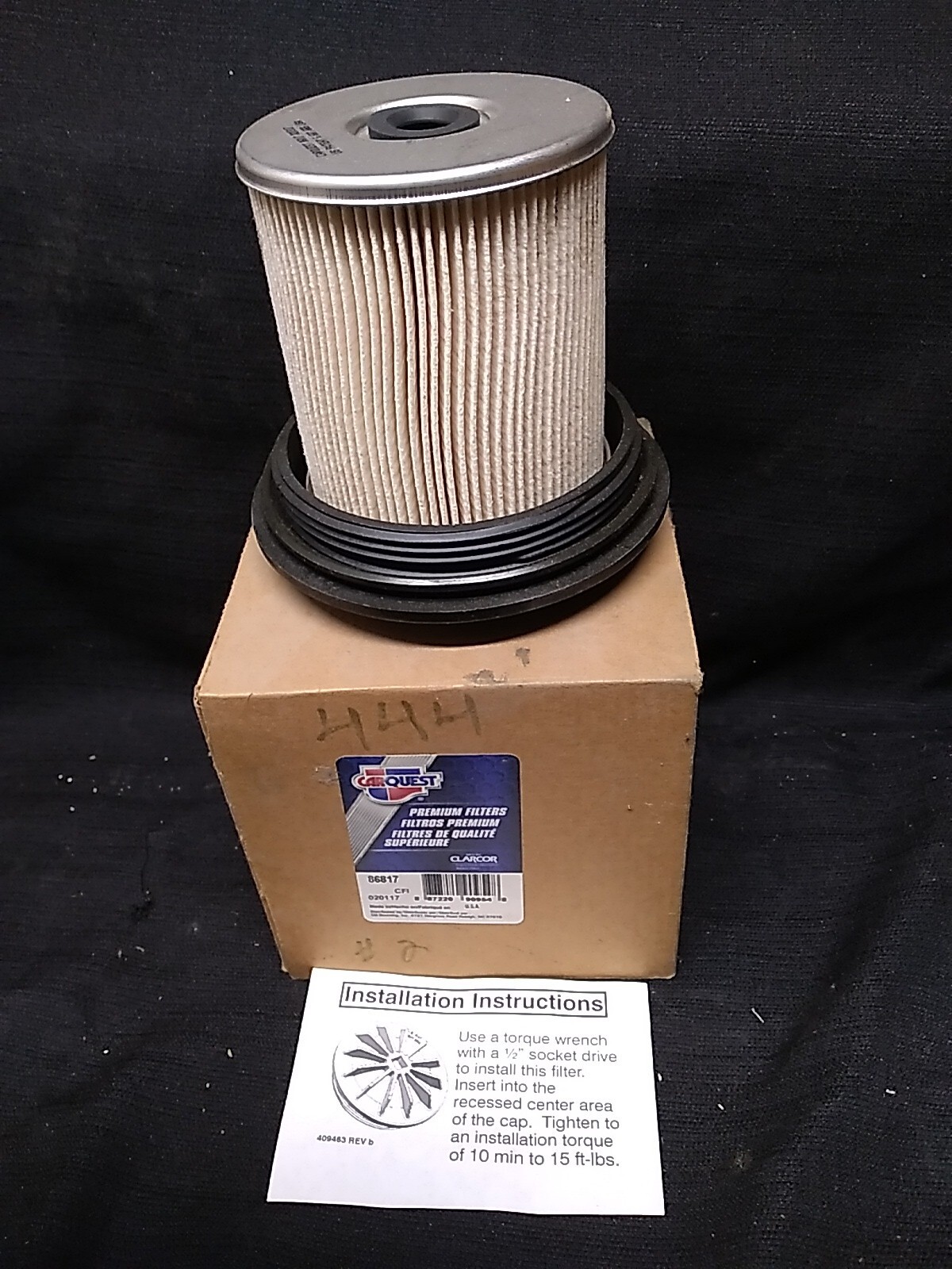 CARQUEST 86817 - Fuel filter cross reference