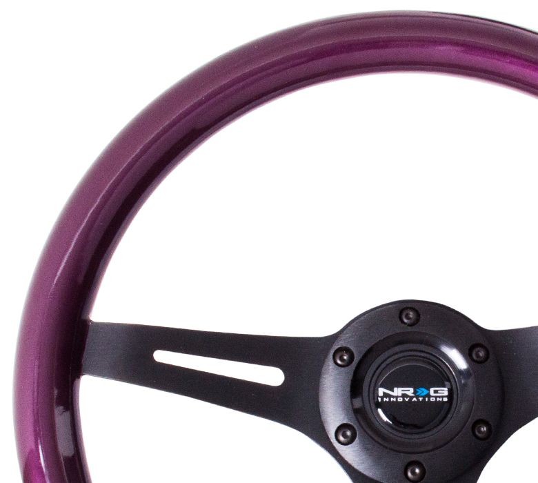 NRG for Classic Wood Grain Steering Wheel (350mm) Purple Pearl/Flake ...