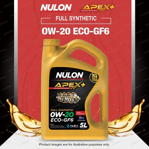 Nulon Full SYN APEX+ 0W-20 ECO-GF6 Engine Oil 5L for MAZDA 2 3 6 CX-5 ...