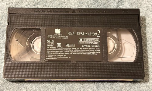 Final Destination 2 VHS 2003 Horror Movie Tape Ex-rental Hollywood ...