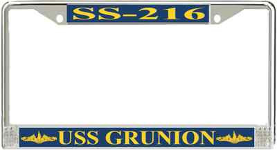 USS Grunion SS-216 Officer License Frame - American Made - Veteran ...