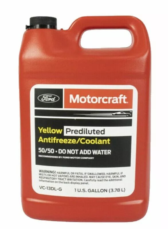 4Gallons Engine Coolant Antifreeze for FORD MOTORCRAFT Orange/Yellow ...
