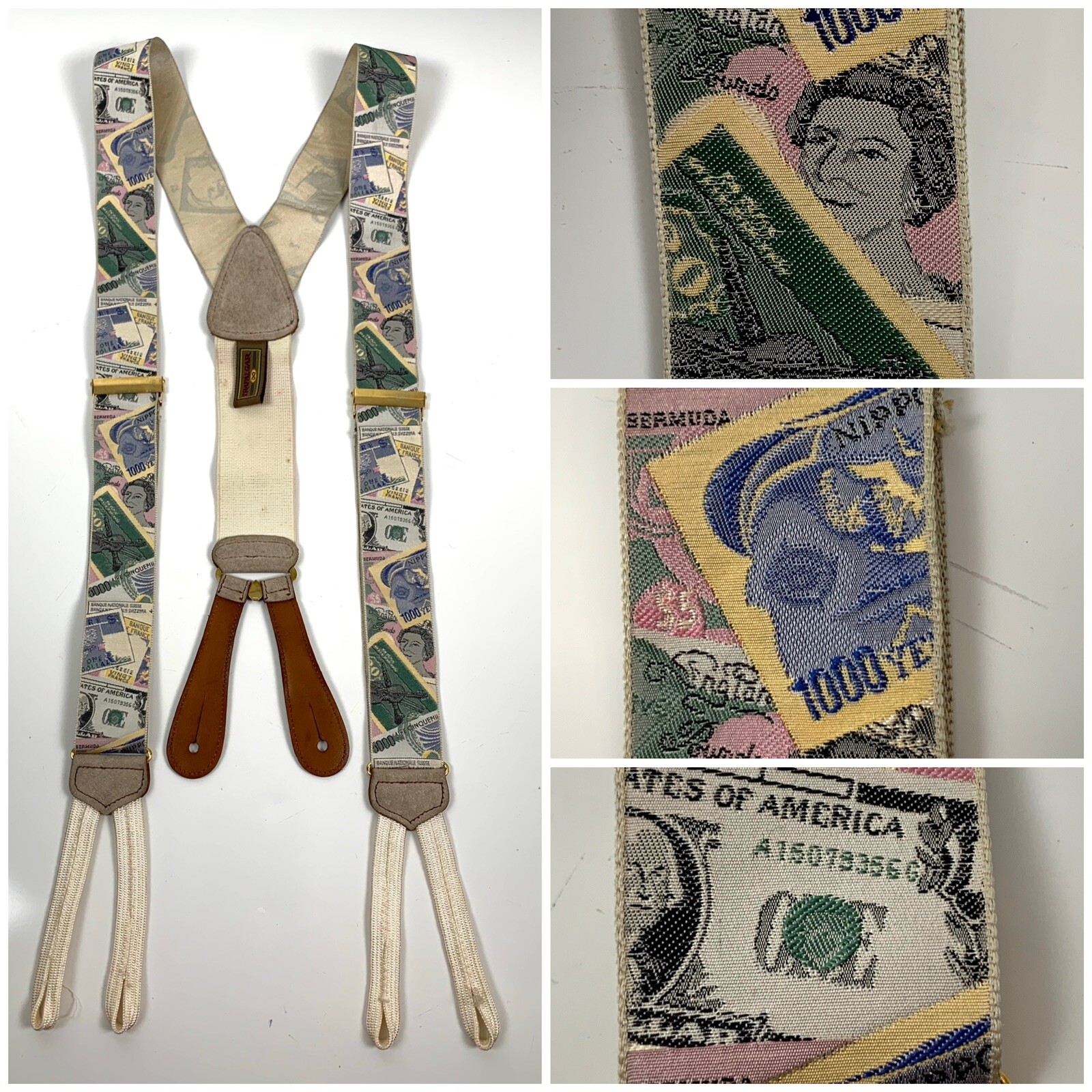 Vtg RARE Trafalgar Limited Edition Suspender" MONEY" - Gem