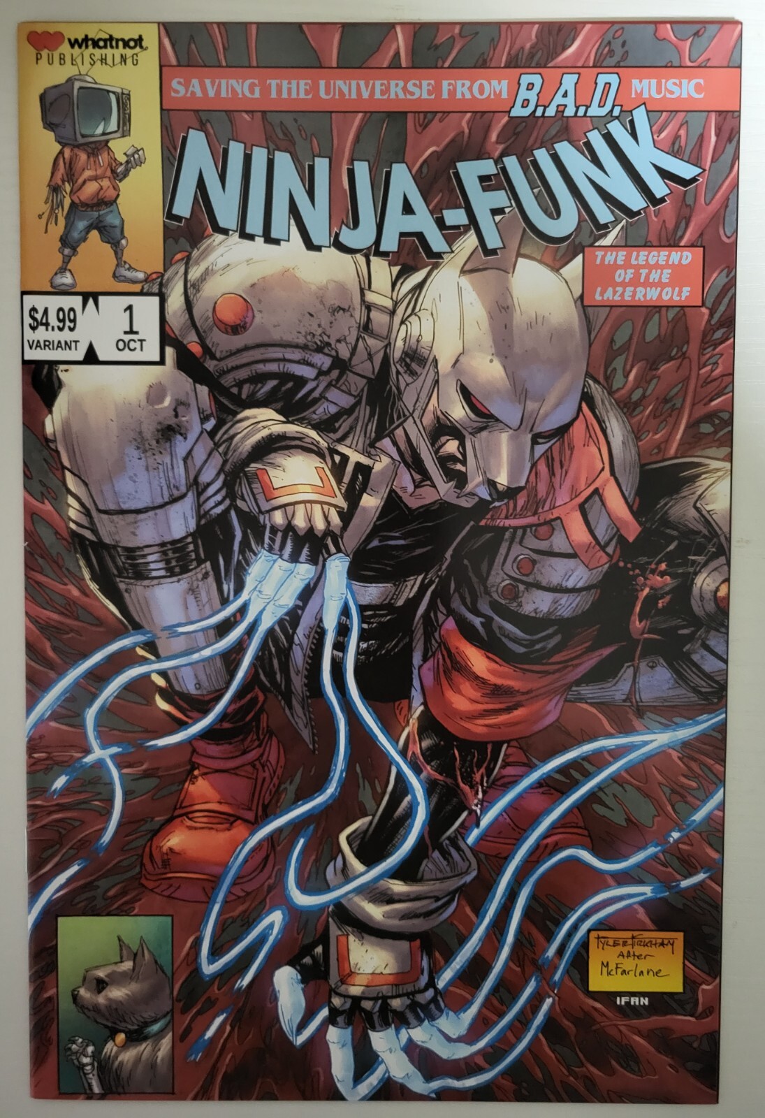 Ninja-Funk #1: The legend of the lazerwolf ( Cover by Tyler Kirkham) | eBay