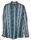 Shirt, Panhandle Slim, Western Cotton Aztec-Print Pearl-Snaps 17-17-1/2 ...