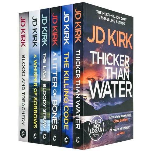DCI Logan Crime Thrillers Series by JD Kirk 6 Books (1-6) - Fiction ...