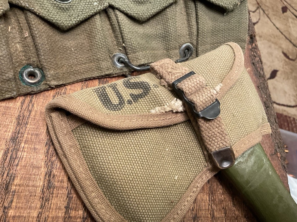 Original USGI WW2 / Korean War USGI M1 Garand Ammo Belt Pouch With WWII ...