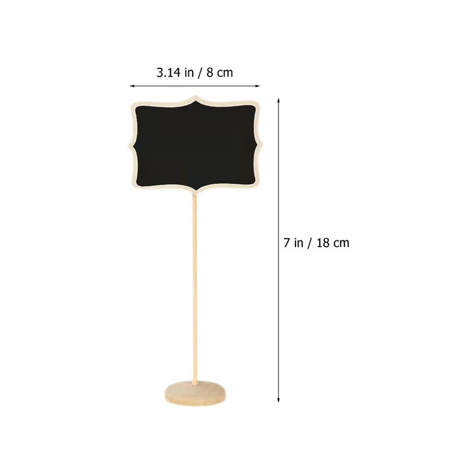 10 Pcs Wood Mini Chalkboard Signs Small Message Boards for Wedding ...