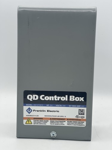 Franklin Electric 3/4HP QD Control Box for Submersible Water Pump P/N ...