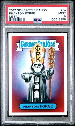 2017 Garbage Pail Kids Battle Bands #9a Ghost Phantom Forge Tobias PSA ...