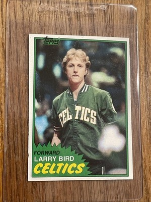 1981 - 1982 Topps Basketball Boston Celtics Larry Bird #4 PACK FRESH ...