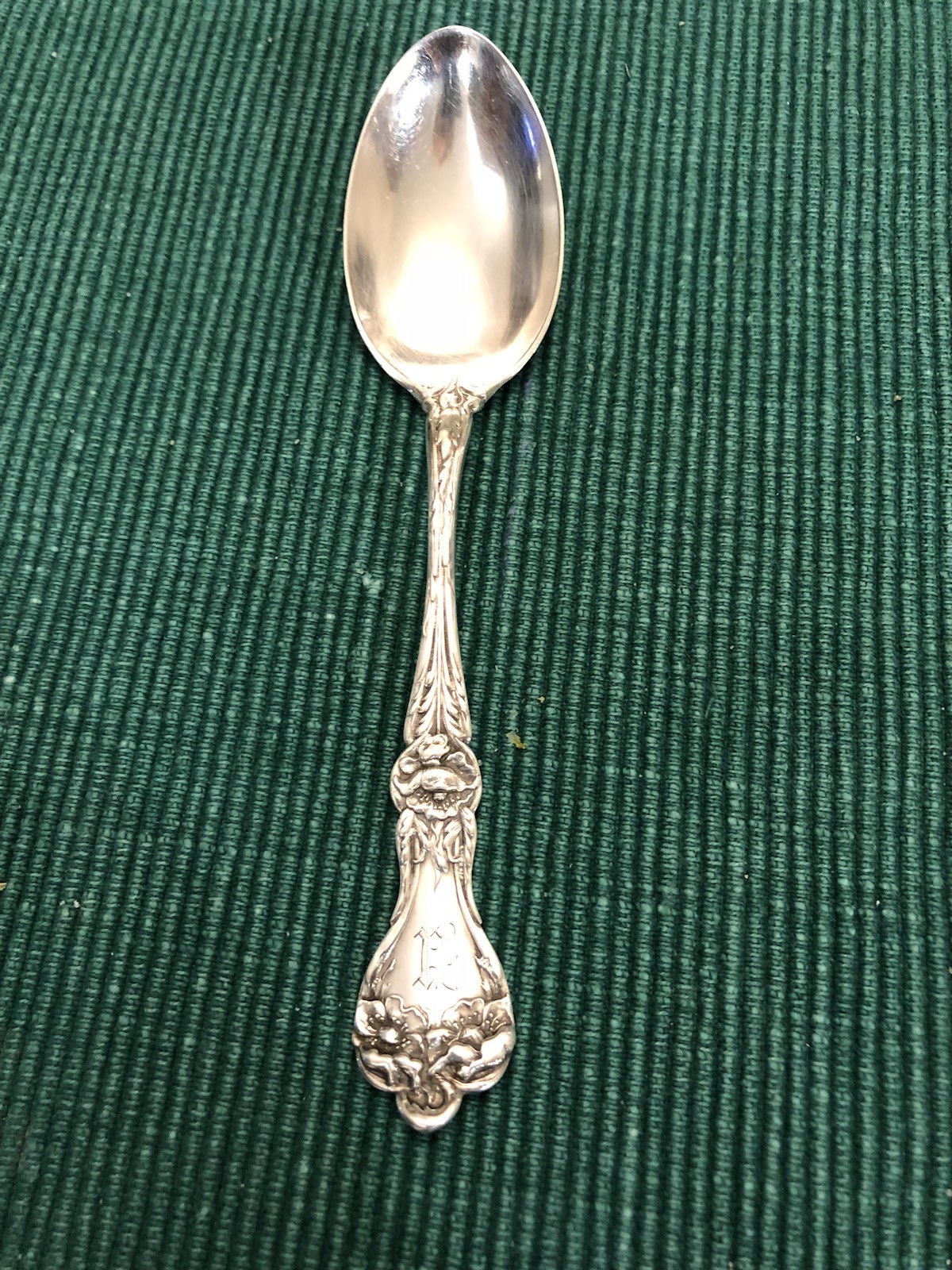 Vintage Sterling A Patent Sterling Tea Spoon 25.4g W/ Monogram | eBay