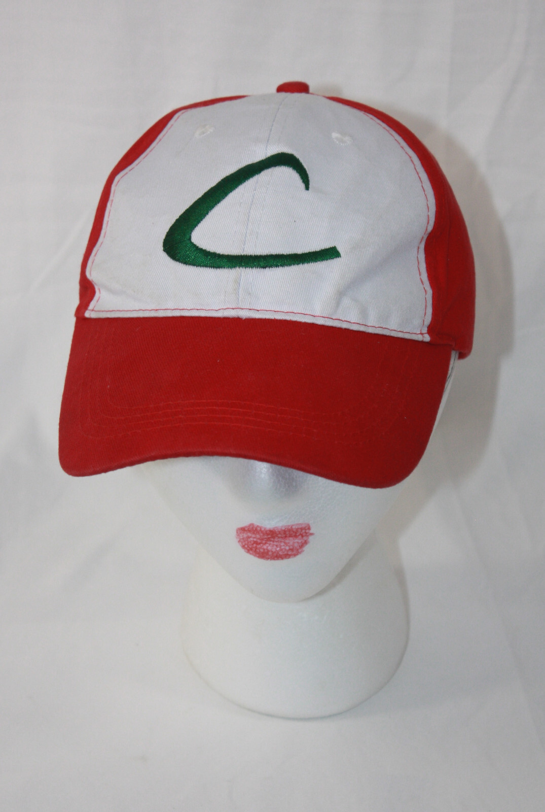 Vintage 2000s Pokemon Ash Ketchum Hat Red White Baseb… - Gem