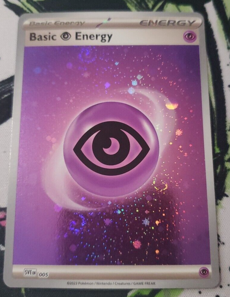 Basic Psychic Energy SVE 005 Cosmo Holo Pokemon Scarlet & Violet 151 | eBay