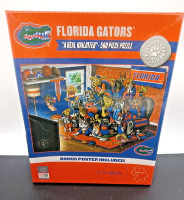 Florida Gators Puzzle A Real Nailbiter Dogs Watch Game Purebred Fans ...