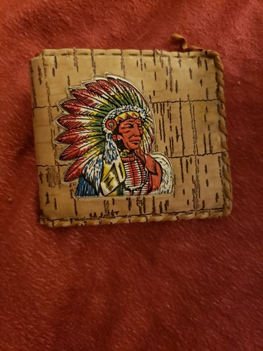 Vintage New Mexico Faux Tree Bark Wallet Travel Souvenir Unused Shape ...