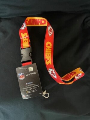 KANSAS CITY CHIEFS LANYARD KEY CHAIN W/ DETACHABLE BUCKLE (Same day ...