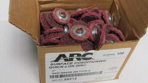 ARC 59212 TYPE S QUICK-LOK ZW 1" SURFACE CONDITIONING DISC,GRADE MED ...