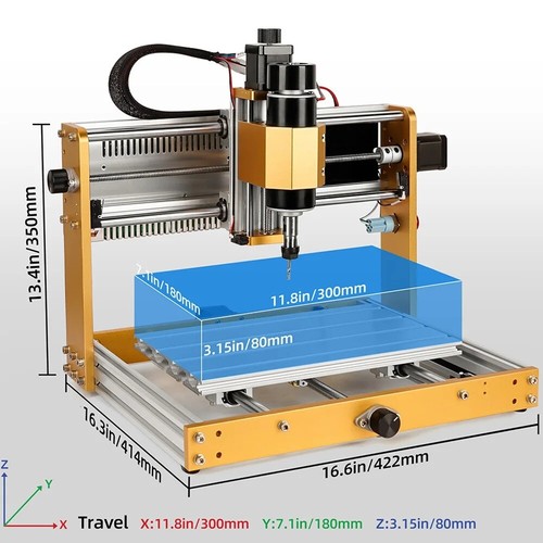 Offline Aluminum Mini CNC Router 3018 Laser Engraving Machine 3018 500W ...