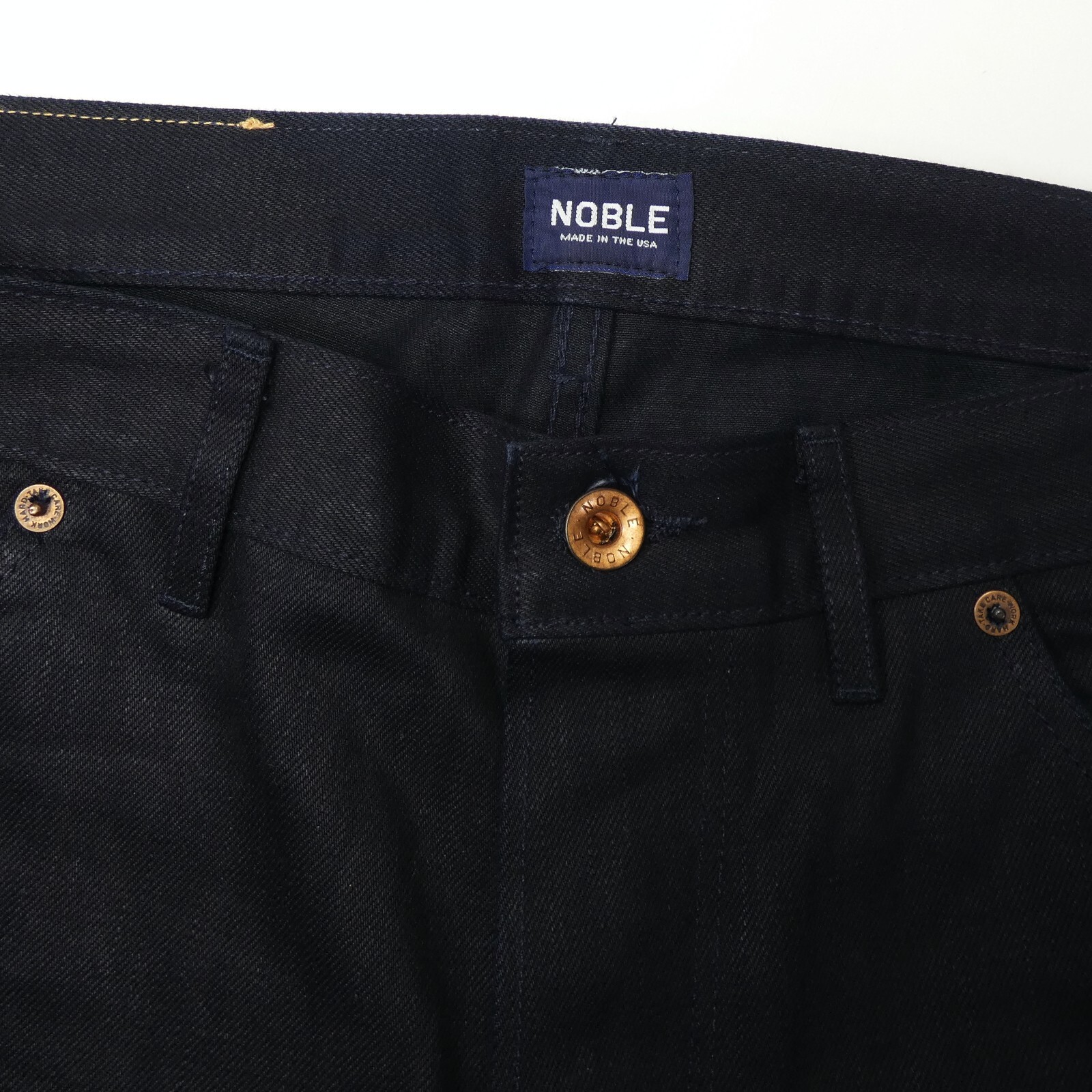 NOBLE Truman Hand Made USA Cone Mills Selvedge Denim Deep Navy Truman ...