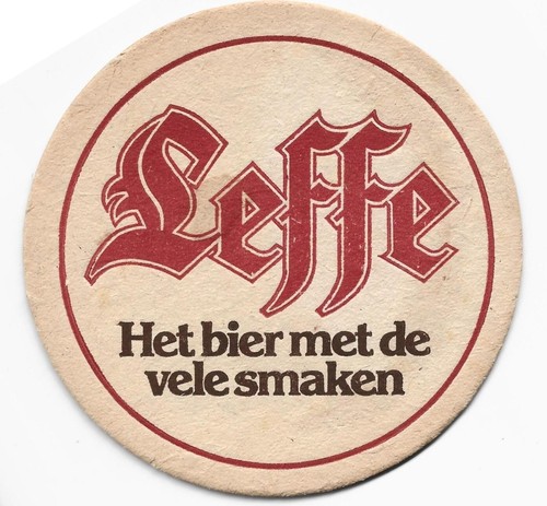 Sous Bock coaster Bierviltje LEFFE Het bier de vele smaken Triple Rare ...