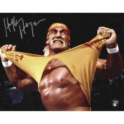 Hulk Hogan Autographed WWE 8X10 Photo (Ripping Shirt) | eBay