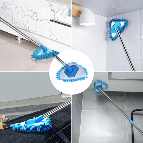 90cm 180° Rotating Triangle Cleaner Wall Ceiling Floor Cleaning Mop ...