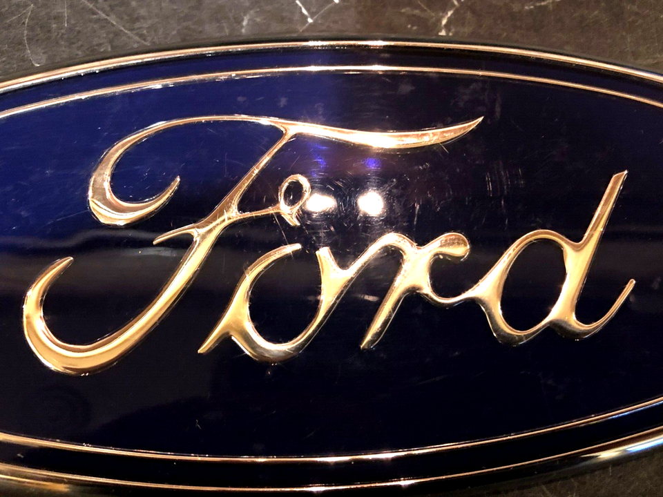 BLUE OVAL FORD EMBLEM M-19520-B 8 X 3 FORD LOGO O.E.M. | eBay
