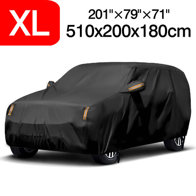 NEVERLAND Full Car Cover Waterproof Breathable All Weather Dust UV Wind ...