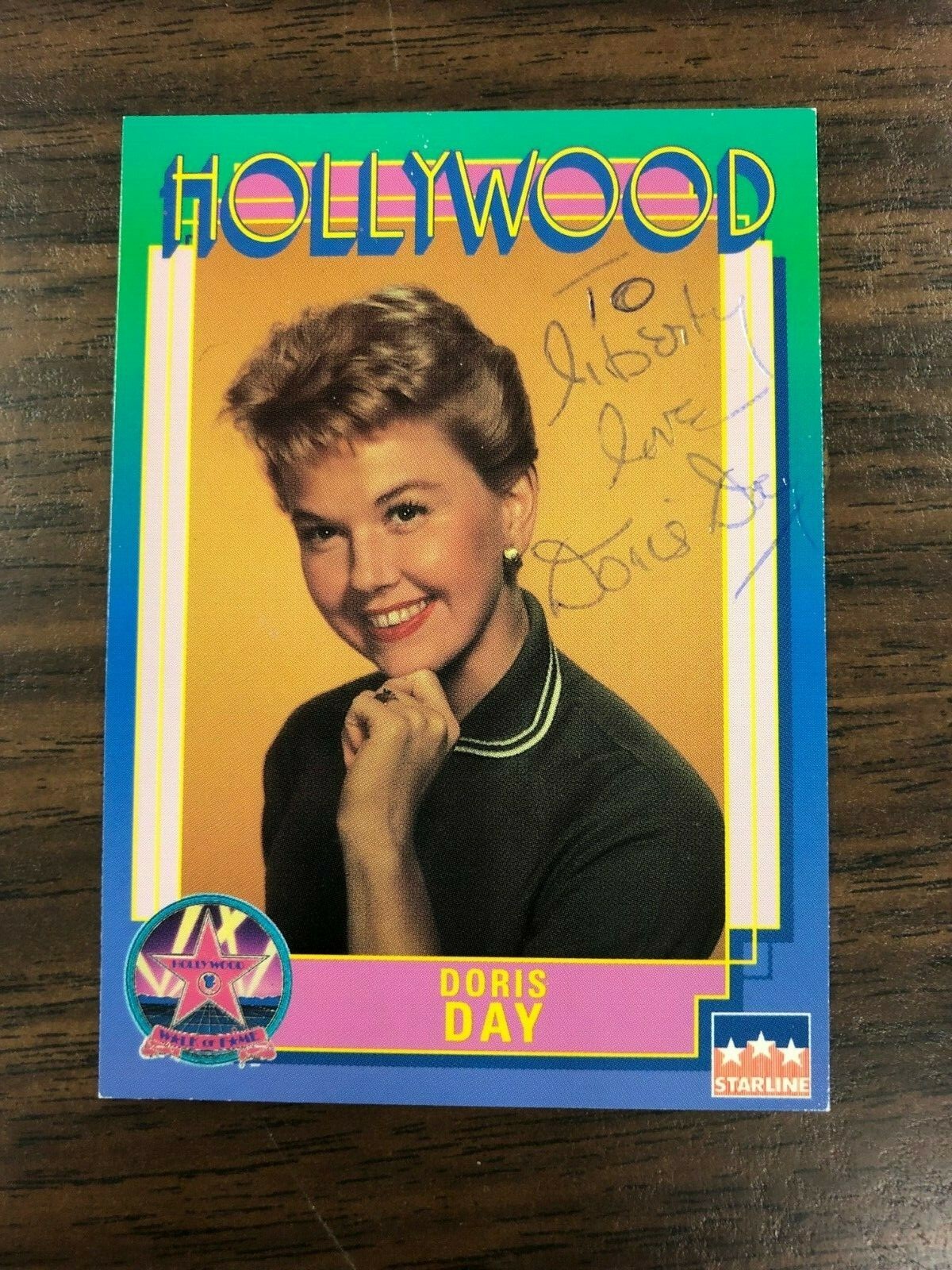 Doris Day AUTOGRAPH on Starline Hollywood Walk of Fame Card | eBay