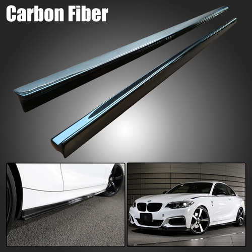 Carbon Fiber Glossy M Sport Side Skirts For BMW F22 F23 M235i 2014-2020 ...