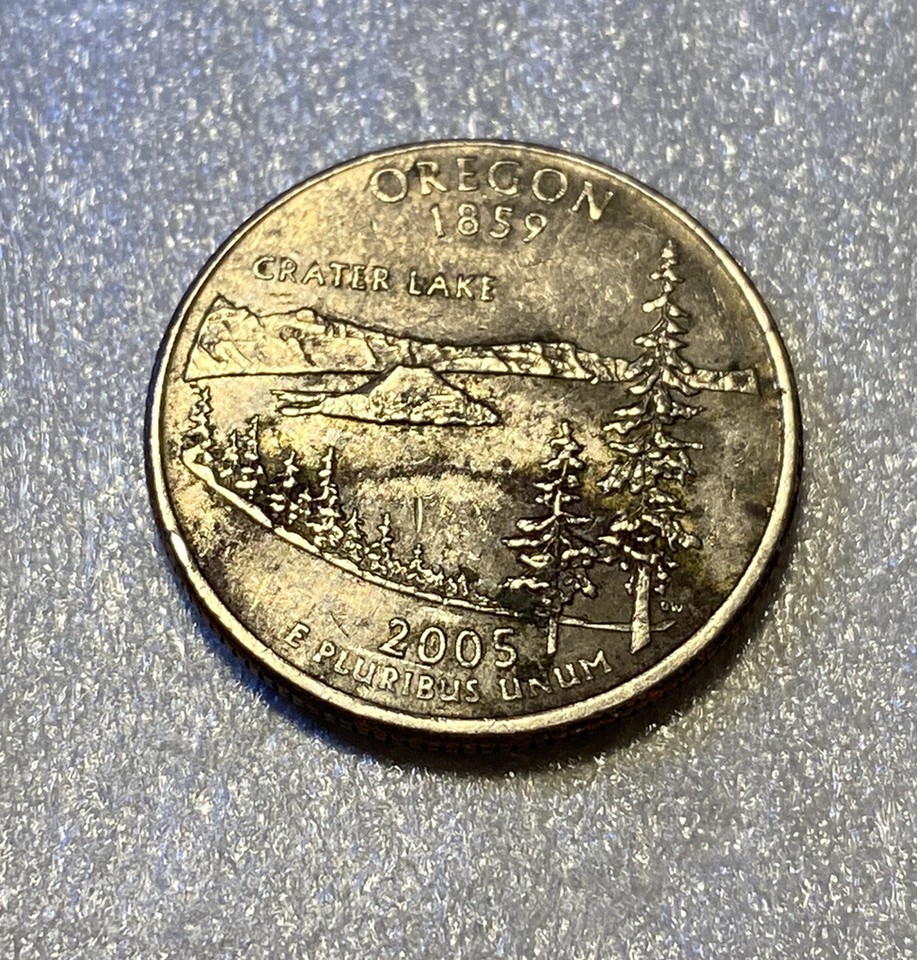 2005 P- Quarter “Oregon” - Mint Clad Error - Improperly Annealed Part ...
