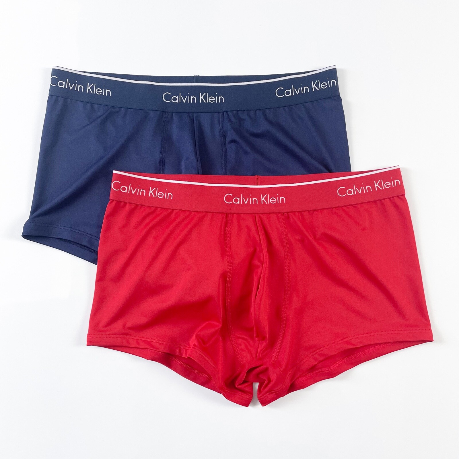 CALVIN KLEIN Men's Low Rise Trunks 2x Pack Microfibre Underwear NP2034O ...