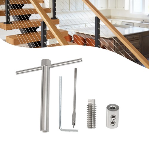 40 Pack Invisible Cable Railing Kit, T316 Stainless Steel 1/8 ...