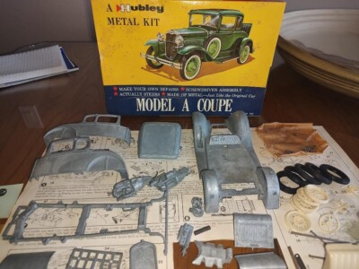 Vintage Hubley Metal Model A Ford Coupe Roadster car Boxed kit | eBay