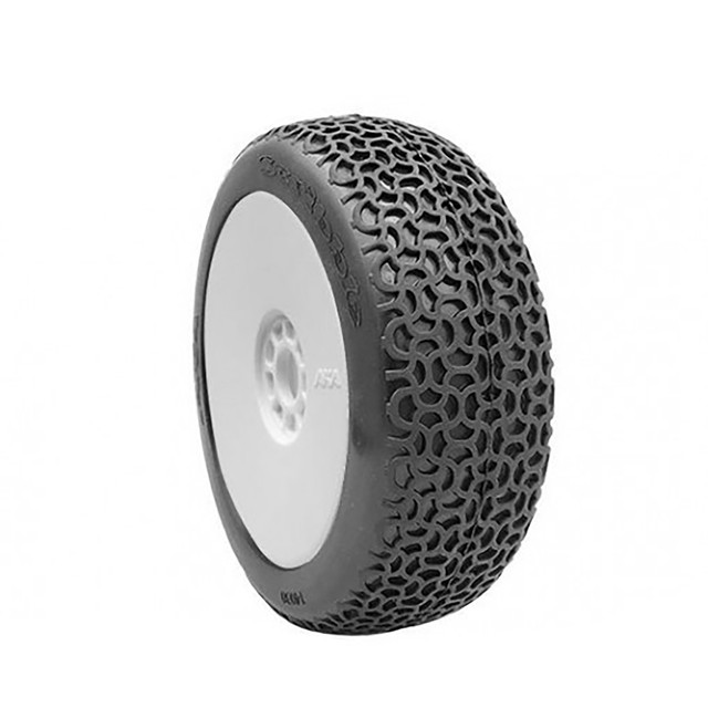 AKA PRODUCTS INC. 1/10 Super Soft Scribble Pre Mounted Wheels 2 White ...