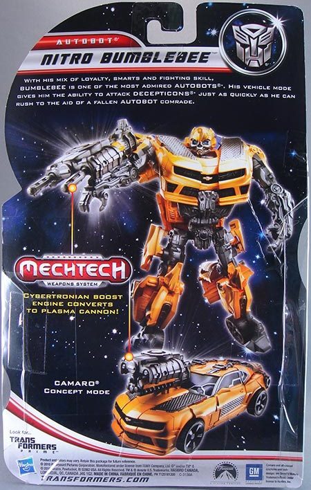 Transformers Dark of the Moon DA-18 Nitro Bumblebee Action Figure ...