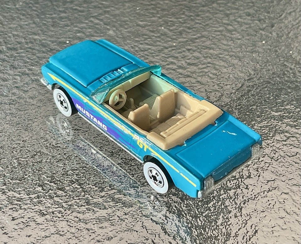 Hot Wheels 1990 Color Racers Blue '65 Ford Mustang Convertible | eBay
