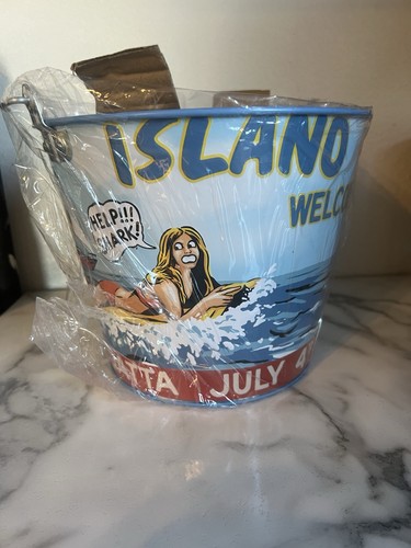 Jaws 50th Anniversary Chum Bucket Popcorn Tin, New, In Hand, Regal ...