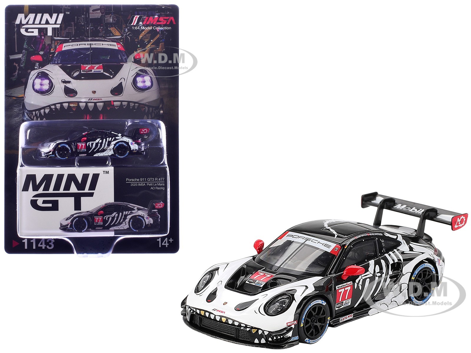 PORSCHE 911 GT3 R #77 SKELETON REXY PETIT LE MANS 2025 1/64