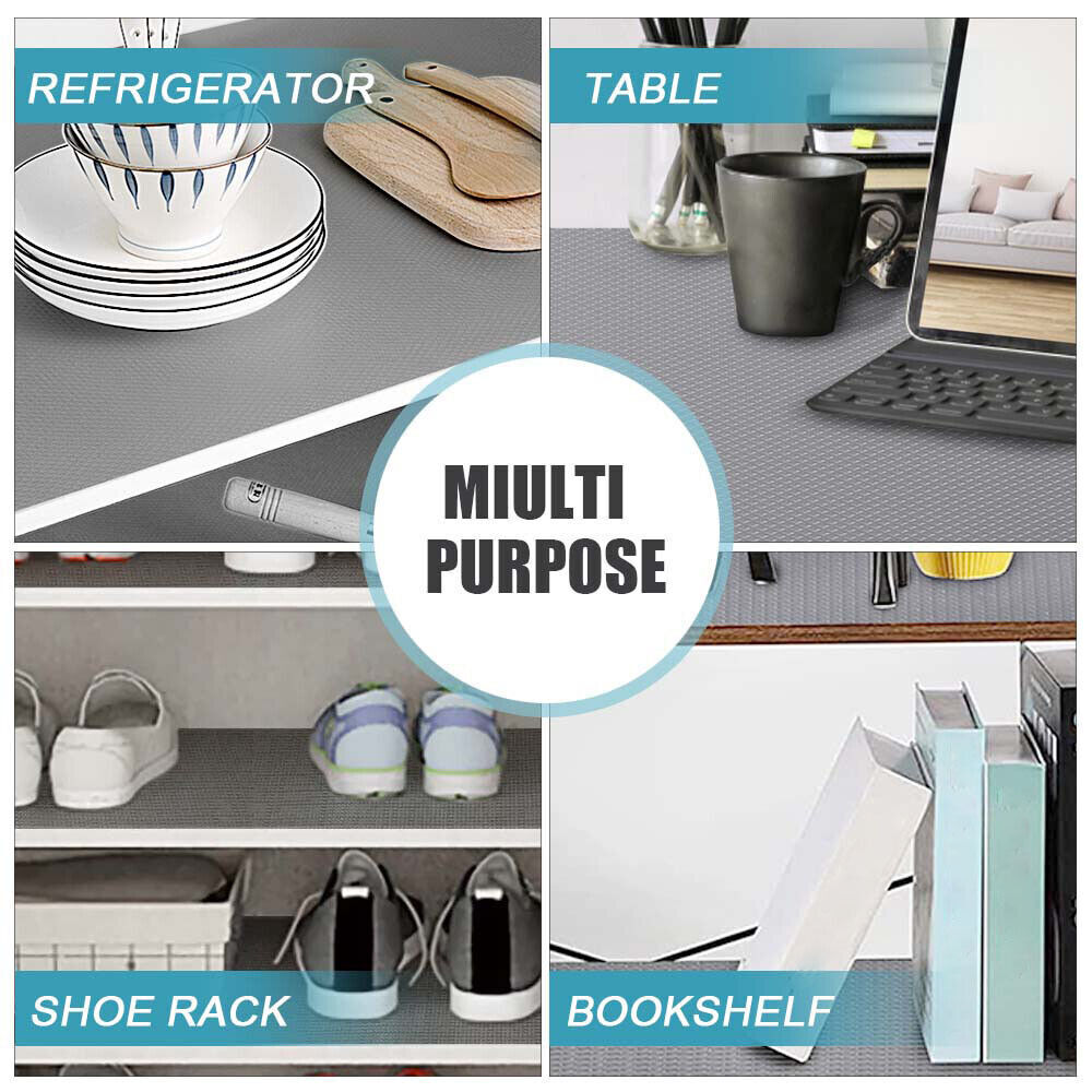 5M Non-Slip Draw Mat Shelf Liner Cabinet Storage Pad Kitchen Cupboard ...