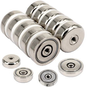 Neodym Magnete mit Loch Bohrung Topfmagnet Neodym-Magnet zum schrauben ...