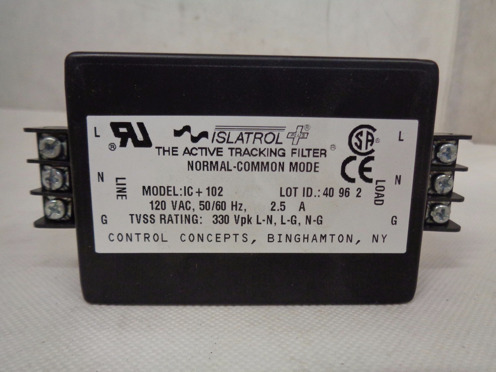 ISLATROL CONTROL CONCEPTS MODEL IC+102 TRACKING FILTER | eBay