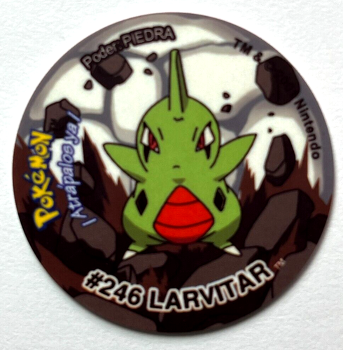2024 TAZO POKEMON JOHTO ATTACK #095 LARVITAR Peru Edition Pog Flip | eBay